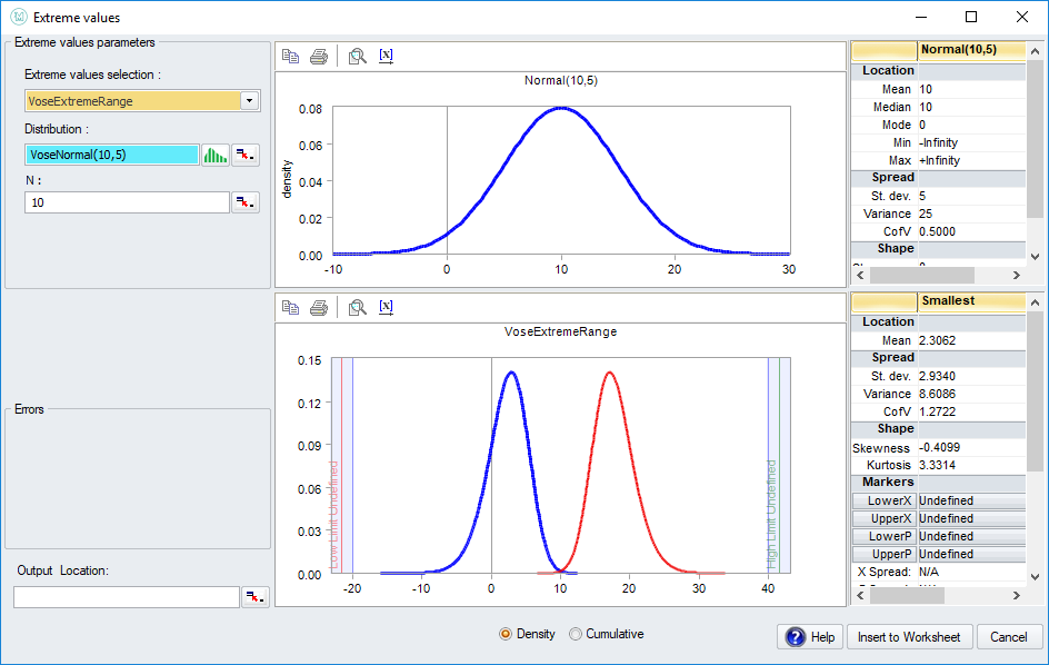 Extreme Values Calculation | Vose Software