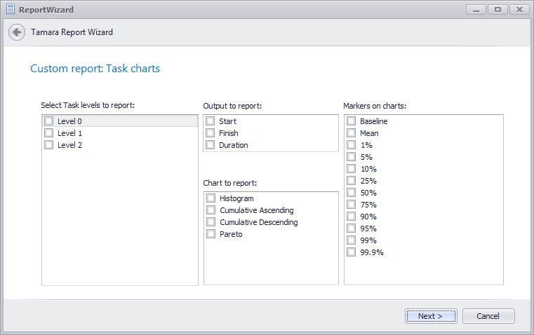 Creating, updating and distributing a Tamara report | Vose Software