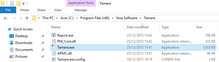Launching Tamara | Vose Software