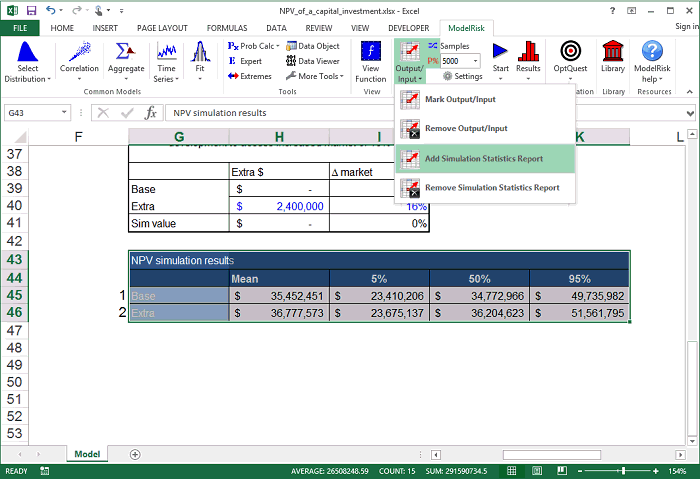 Running multiple simulations | Vose Software