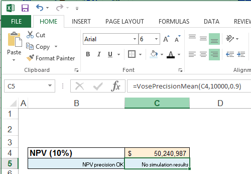Lesson 4: Precision control | Vose Software