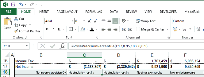 Lesson 4: Precision control | Vose Software