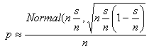 Normal approximation to the binomial method of estimating a probability p | Vose Software